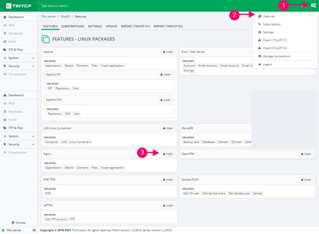 Cara install Nginx, MariaDB, PHP di TinyCP - idnetter.com Cara install Nginx, MariaDB, PHP di TinyCP - idnetter.com
